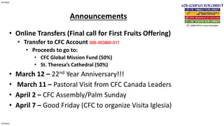 First Fruits Assembly teaching ppt cfc bm | PPTX