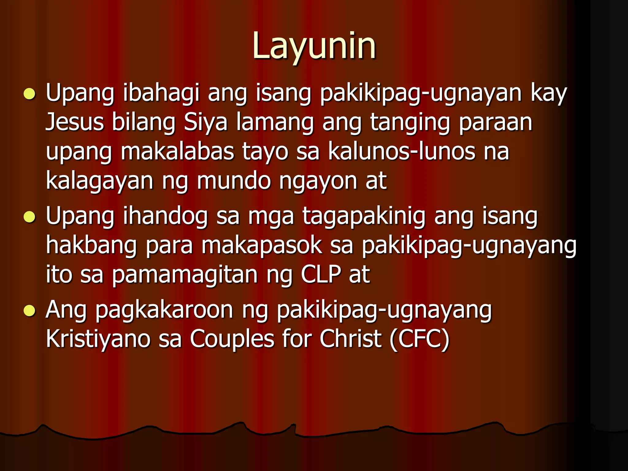 Cfc clp orientation | PPT