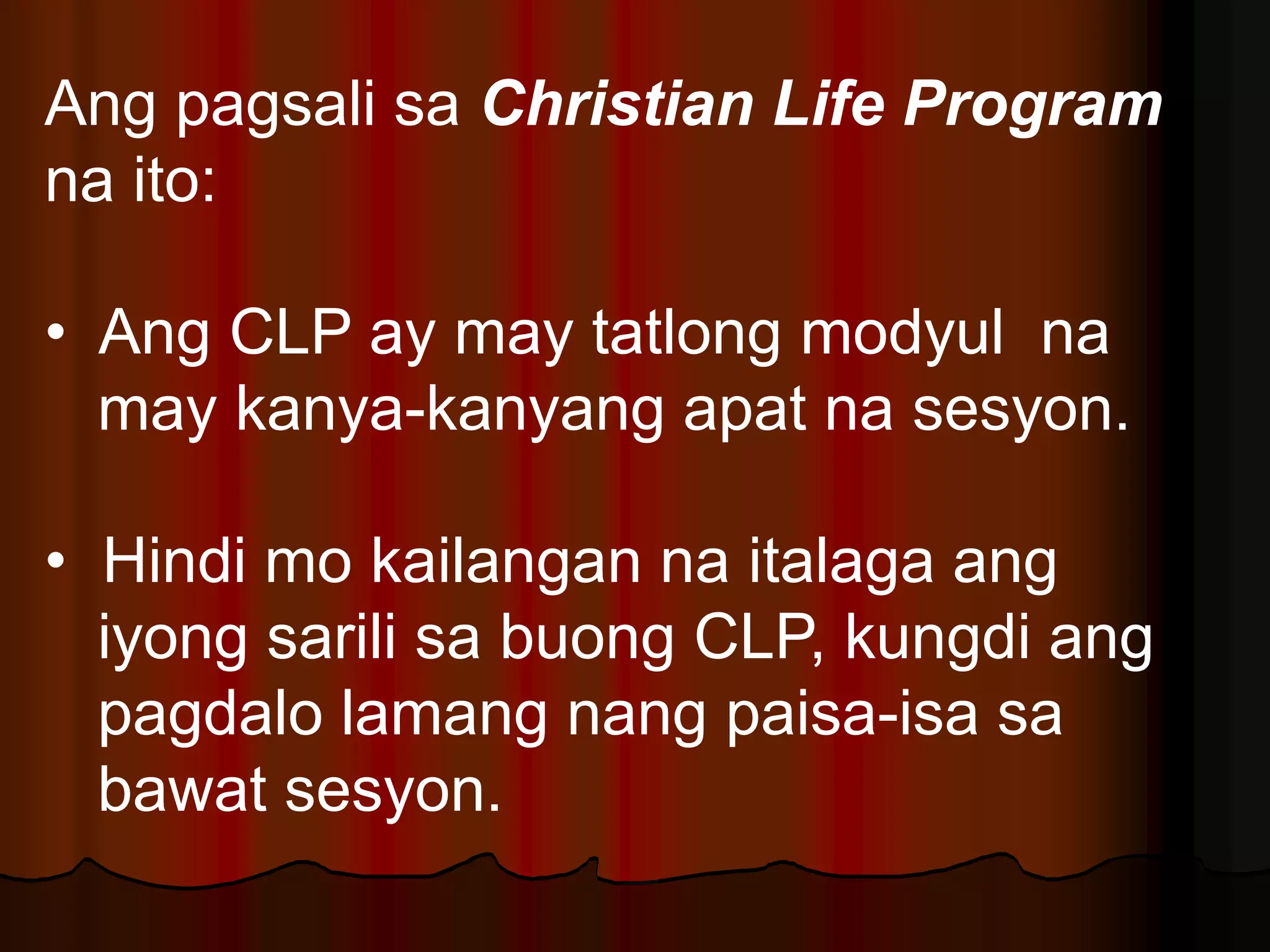 Cfc clp orientation | PPT