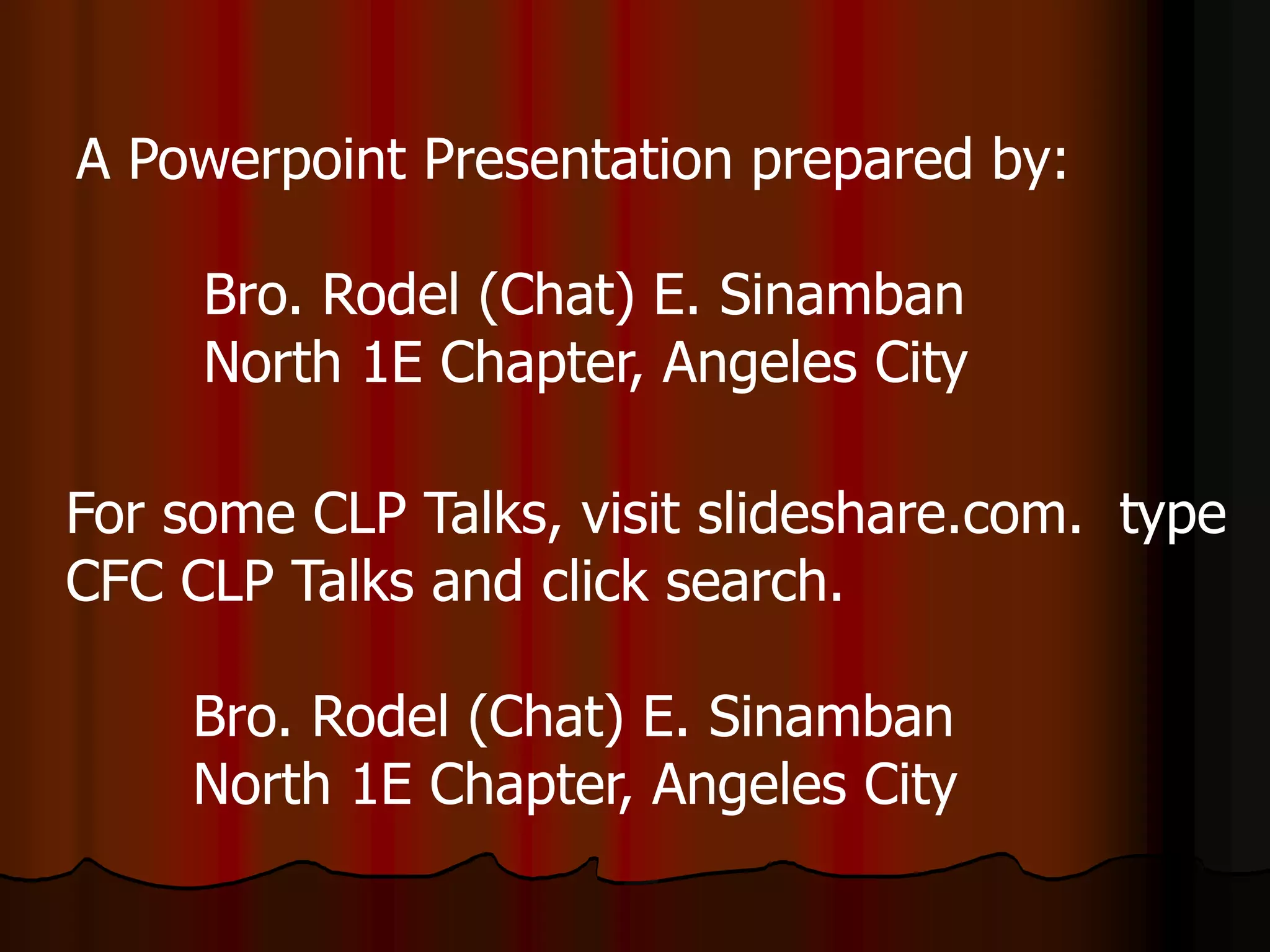 Cfc clp orientation | PPT