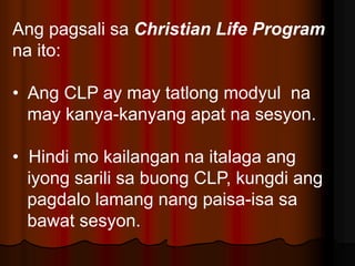 Cfc clp orientation | PPT