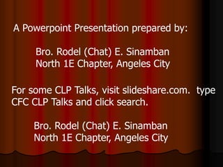 Cfc clp orientation | PPT