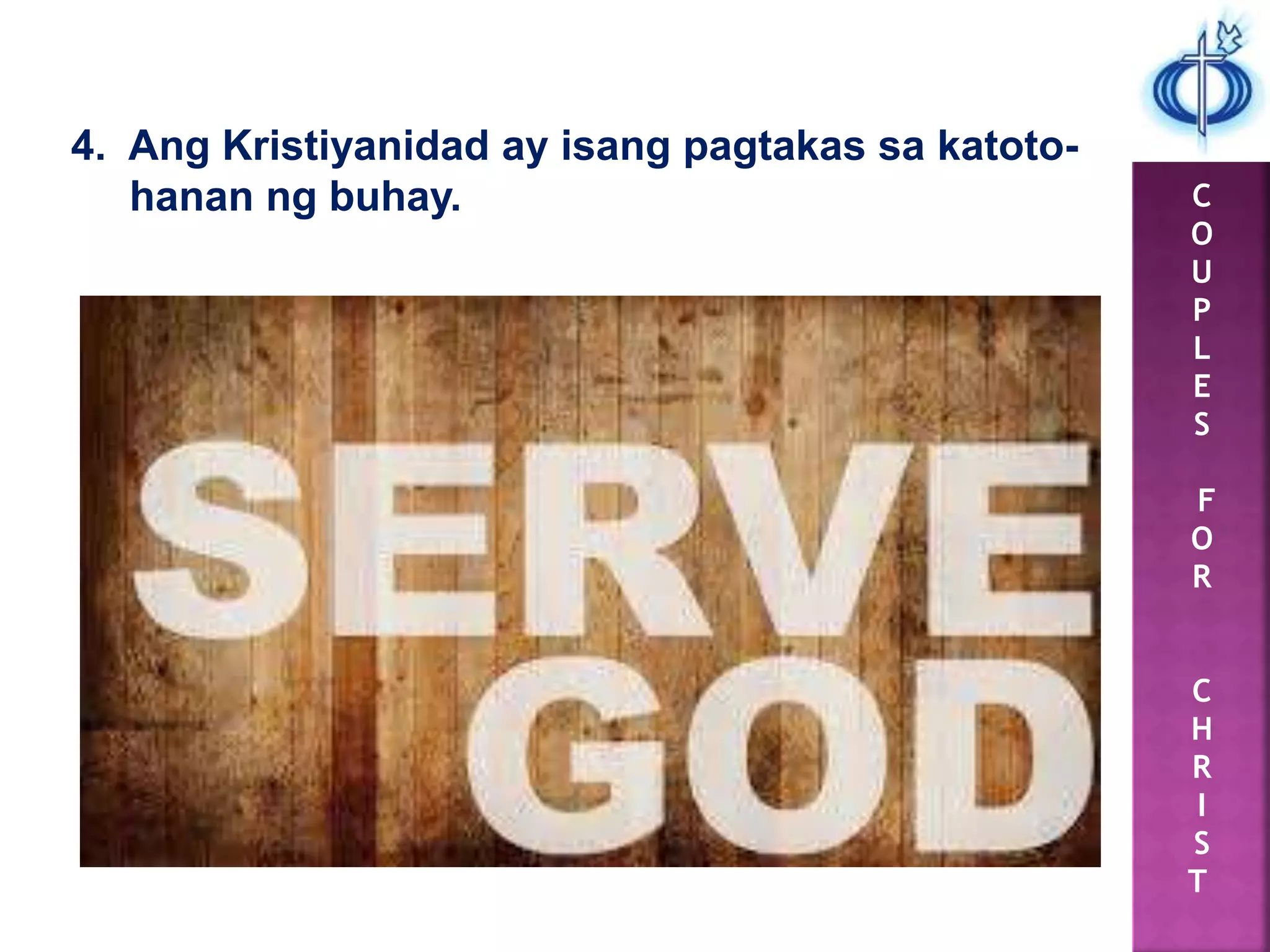 Cfc clp talk 3 what it means to be a christian 2019 | PPTX