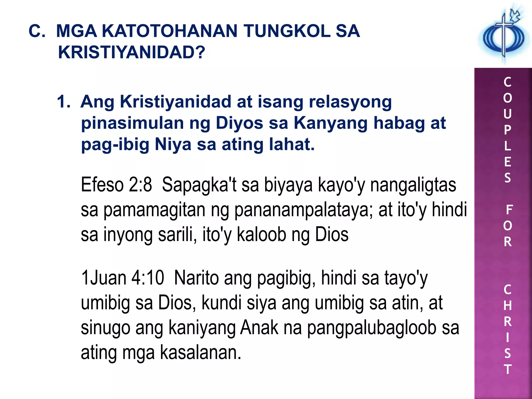 Cfc clp talk 3 what it means to be a christian 2019 | PPTX