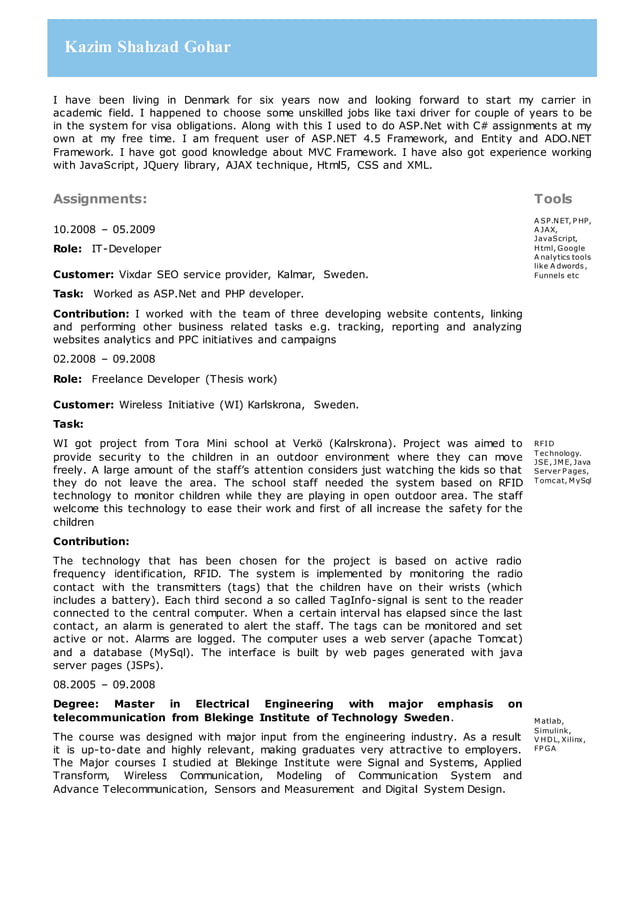 CV_Kazim_Gohar | PDF