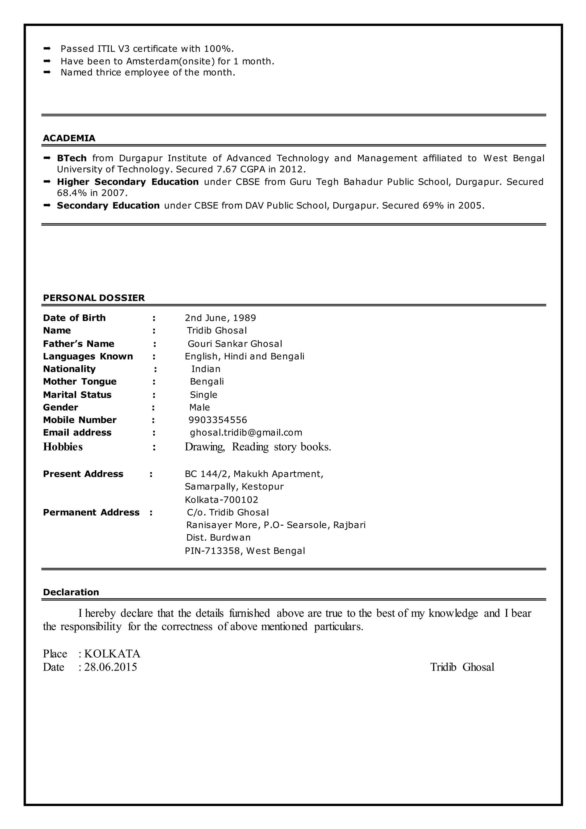 TRIDIB_resume | PDF