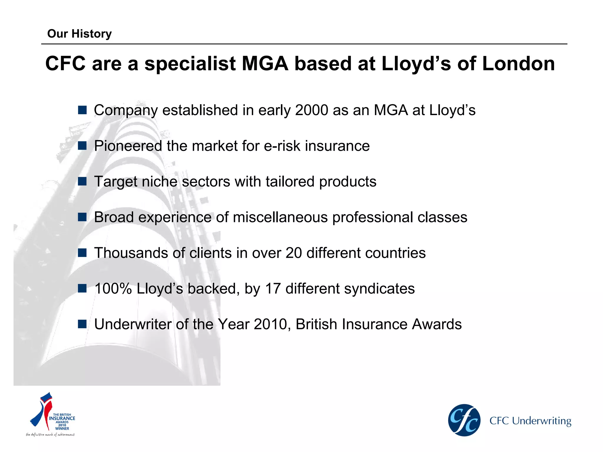 CFC Overview Presentation | PPT