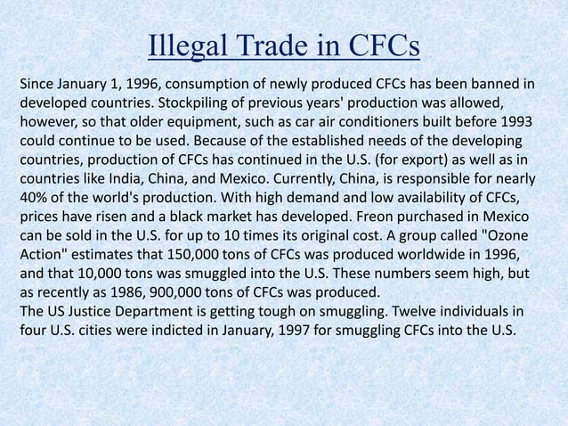 Cfc pollution & politics | PPT