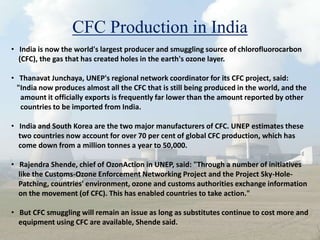 Cfc pollution & politics | PPT