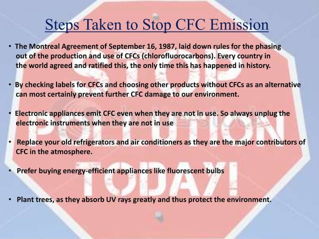 Cfc pollution & politics | PPT