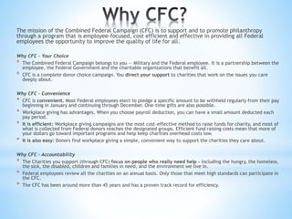 Combined Federal Campaign 2014 | PPTX | Government Support and Welfare ...