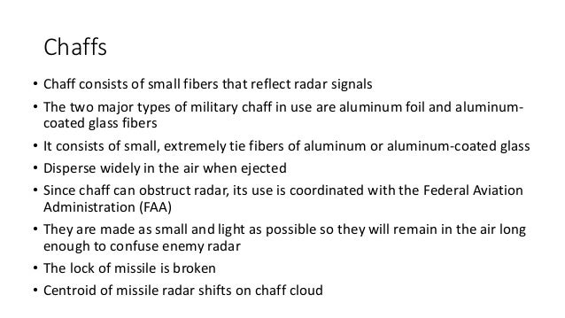 CFD (Chaff and Flares Dispense)