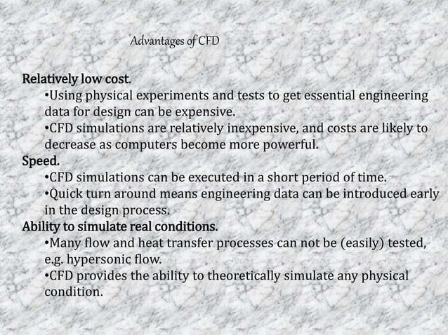 Computational Fluid Dynamics Pptx 3 D Graphics Computer Software And Applications