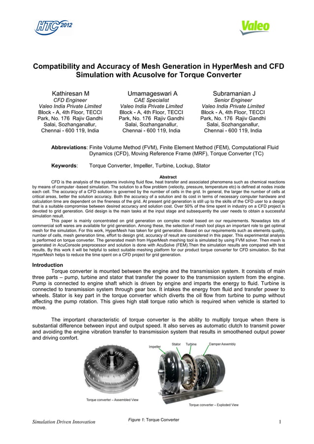 Cfd fem-09 compatibility-and_accuracy_of_mesh_valeo | PDF