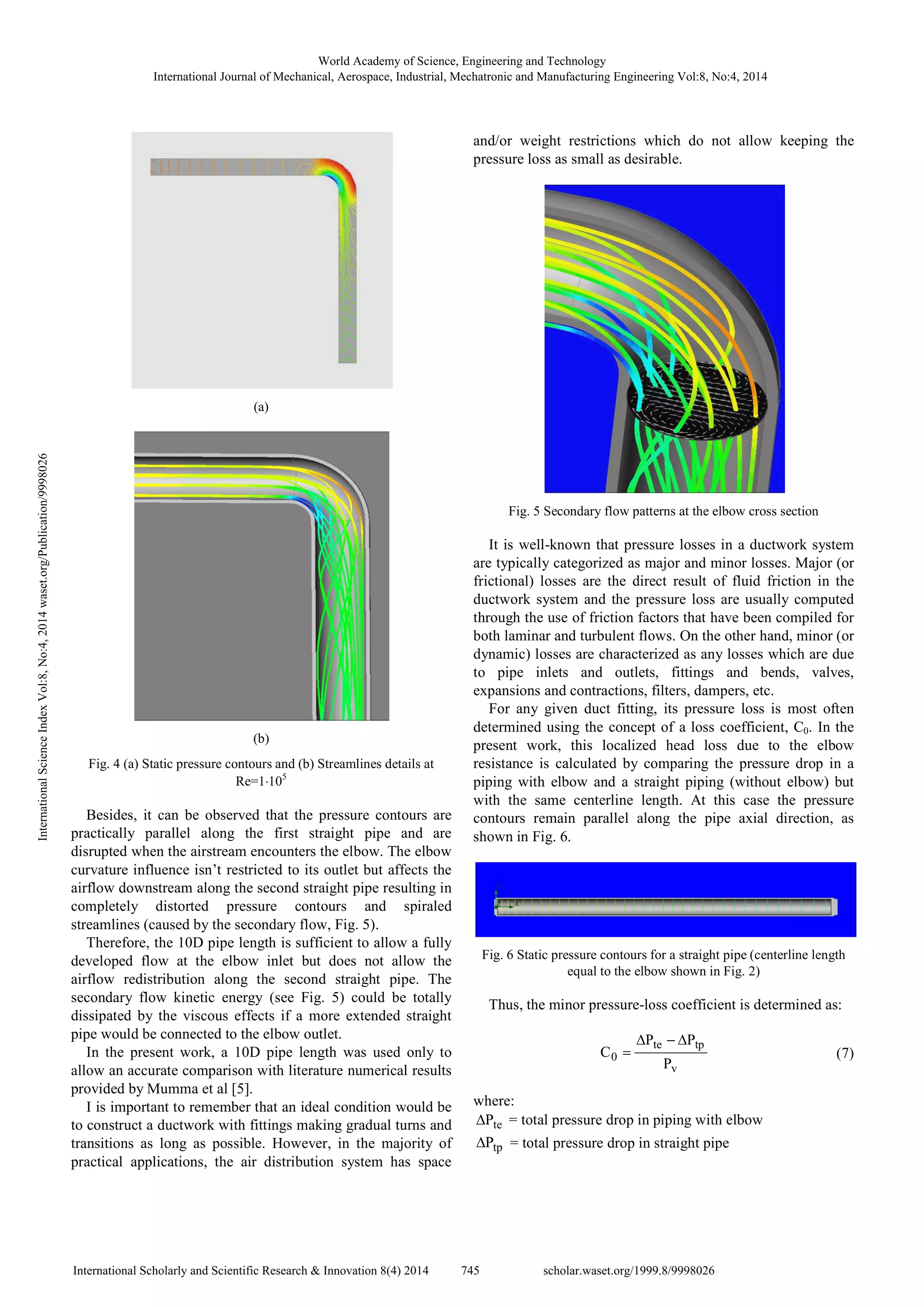 Cfd prediction-of-the-round-elbow-fitting-loss-coefficient- | PDF