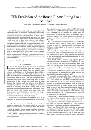 Cfd prediction-of-the-round-elbow-fitting-loss-coefficient- | PDF