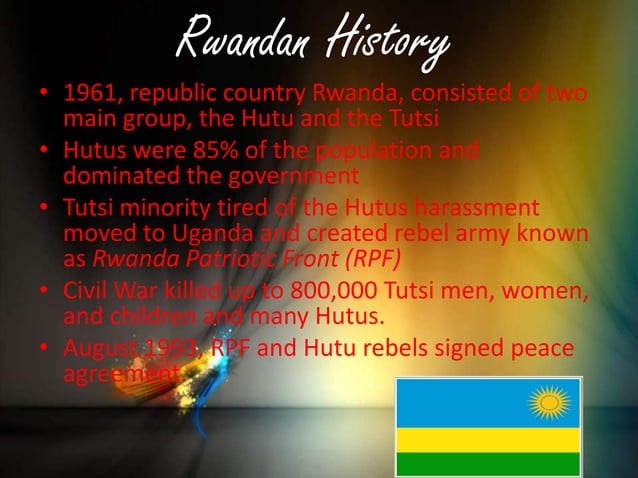 Rwanda Genocide | PPTX | Death, Injury, or Military Conflict ...