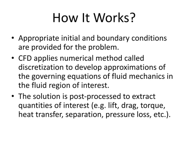 Computational Fluid Dynamics (CFD) | PPTX | 3-D Graphics | Computer ...