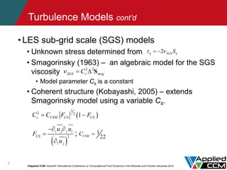 Simulation and validation of turbulent gas flow in a cyclone using ...