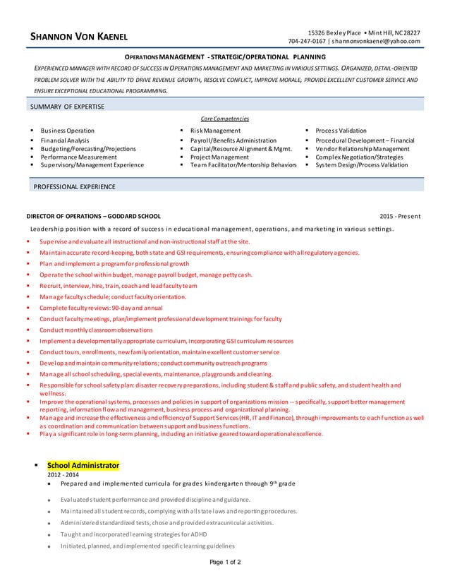 Von Kaenel resume | PDF