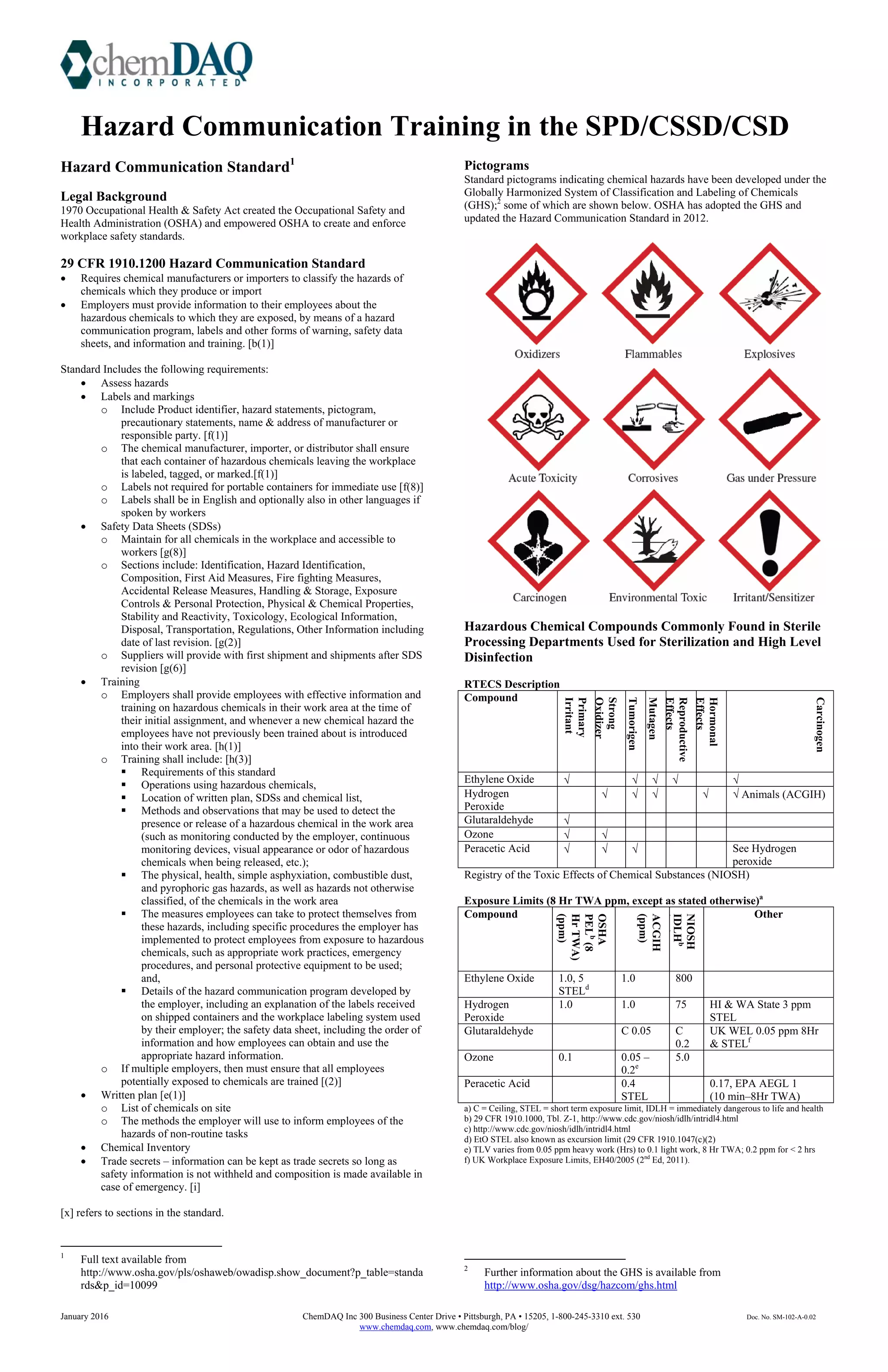 SM-102-A-0.02 Hazard Communication in the SPD Poster January 2016 | PDF