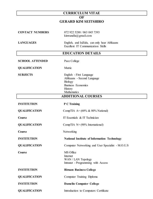 Kim's Updated CV(2) | PDF