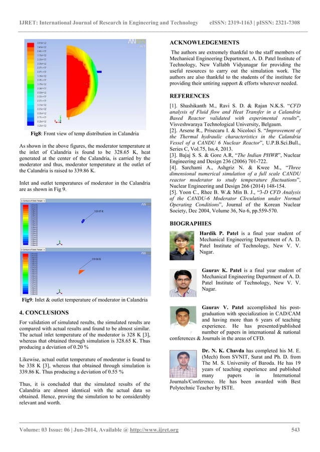 Cfd analysis of calandria based nuclear reactor part i. modeling ...