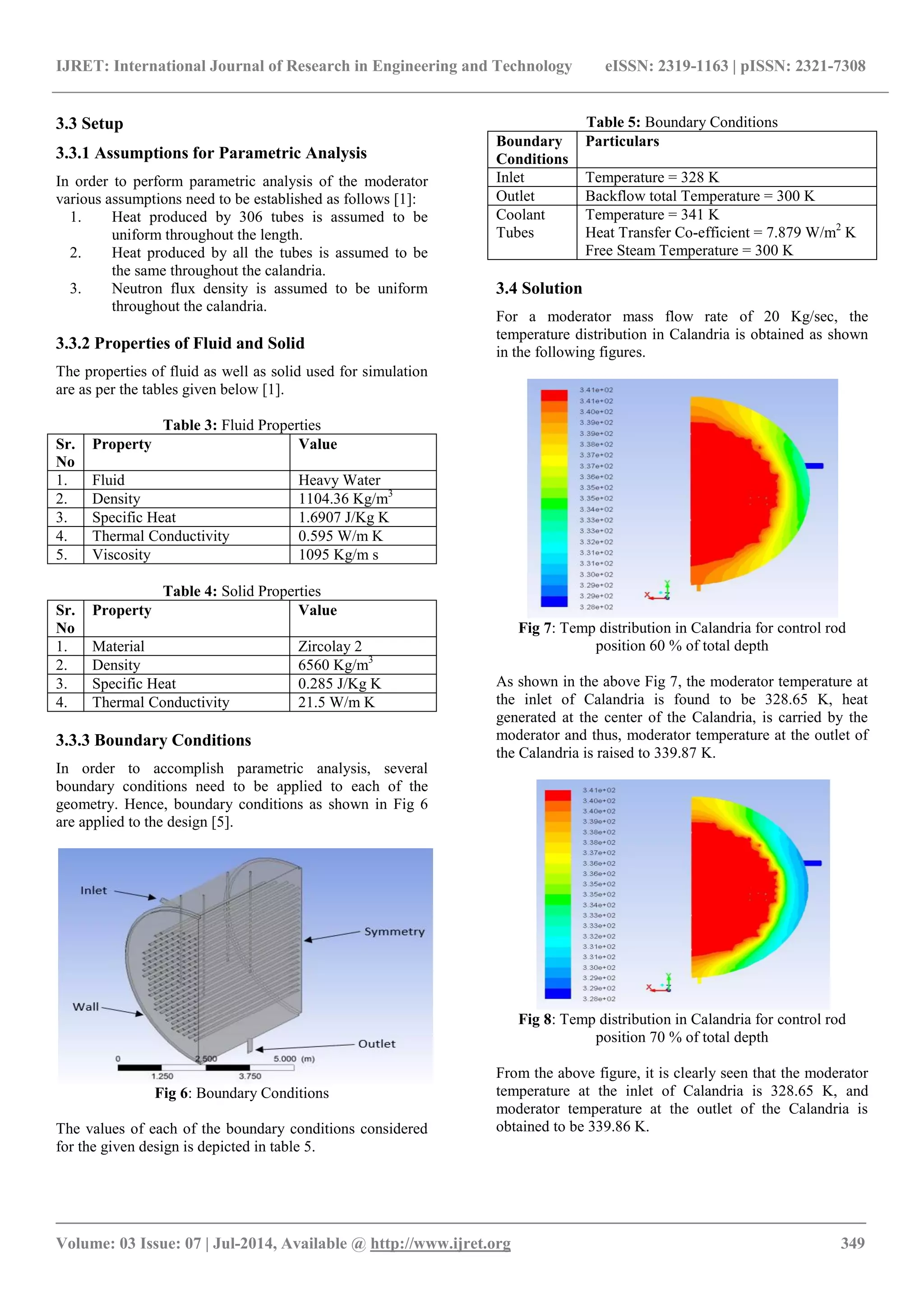 Cfd analysis of calandria based nuclear reactor part ii. parametric analysis of moderator | PDF ...