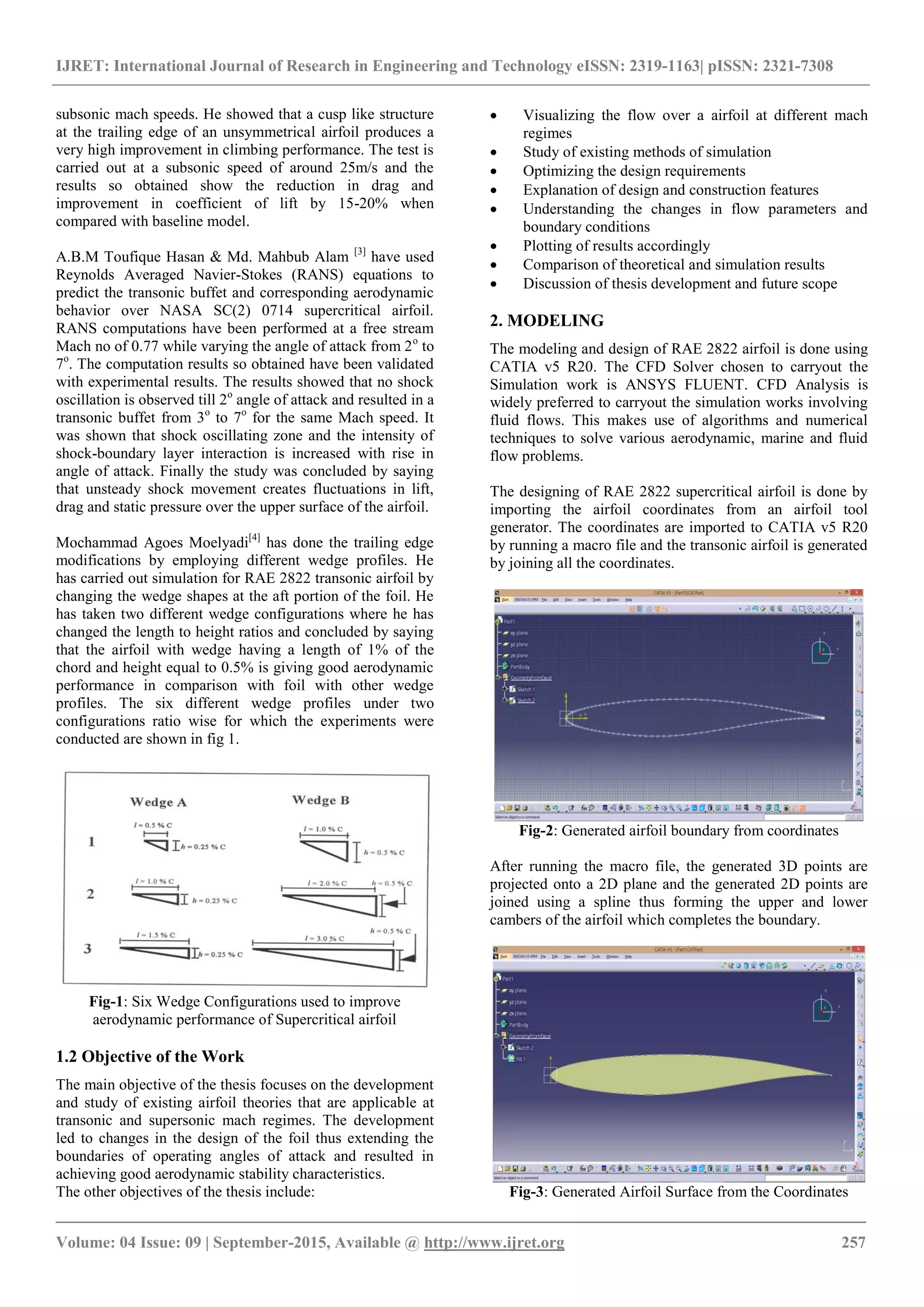 Cfd analysis of rae 2822 supercritical airfoil at transonic mach speeds ...