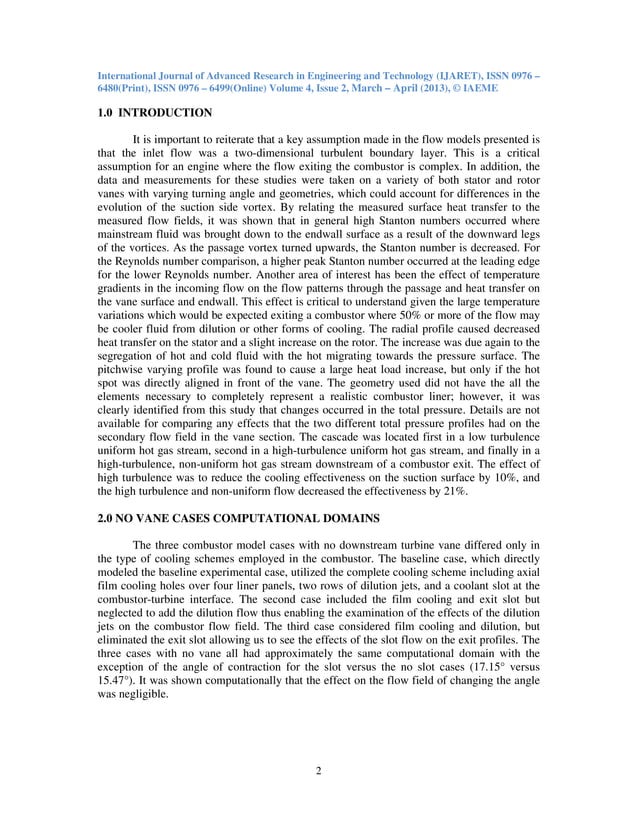 Cfd Analysis Of Turbulence In A Gas Turbine Combustor With Reference To The Context Pdf