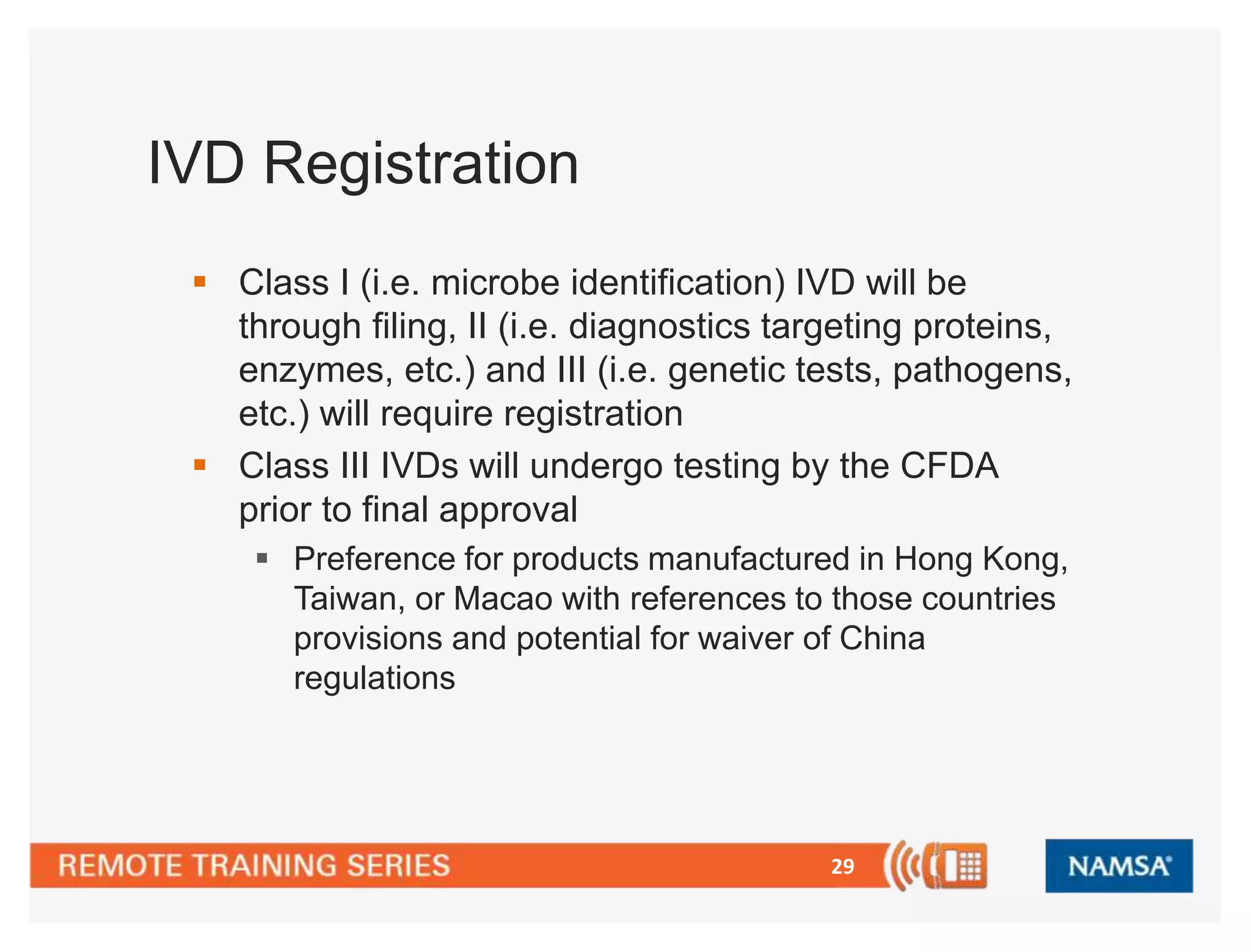 Chinese Food and Drug Administration (CFDA) Regulatory Approval Process: Medical Device Market ...