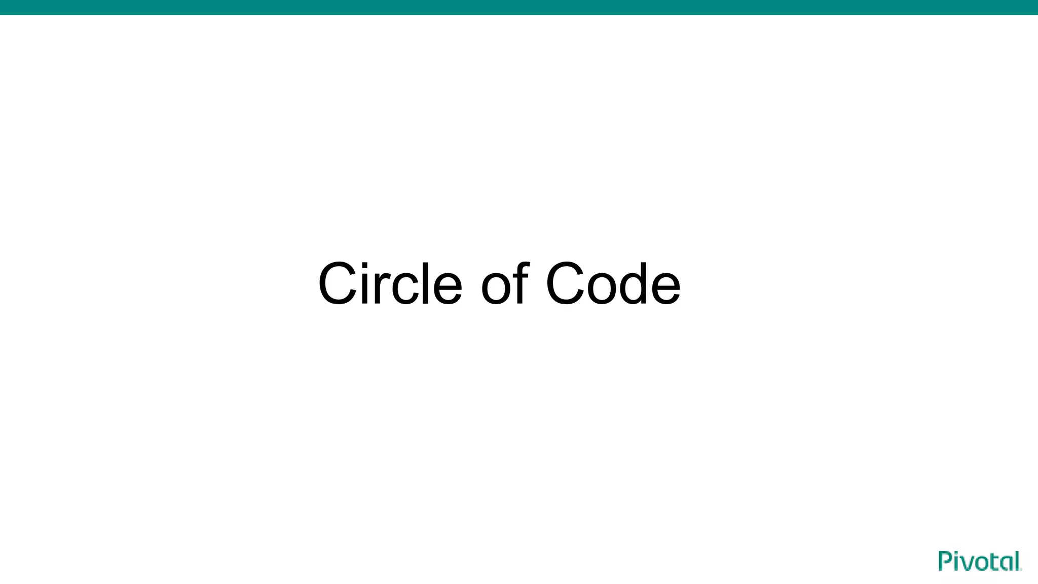 Circle of Code with Cloud Foundry | PPT