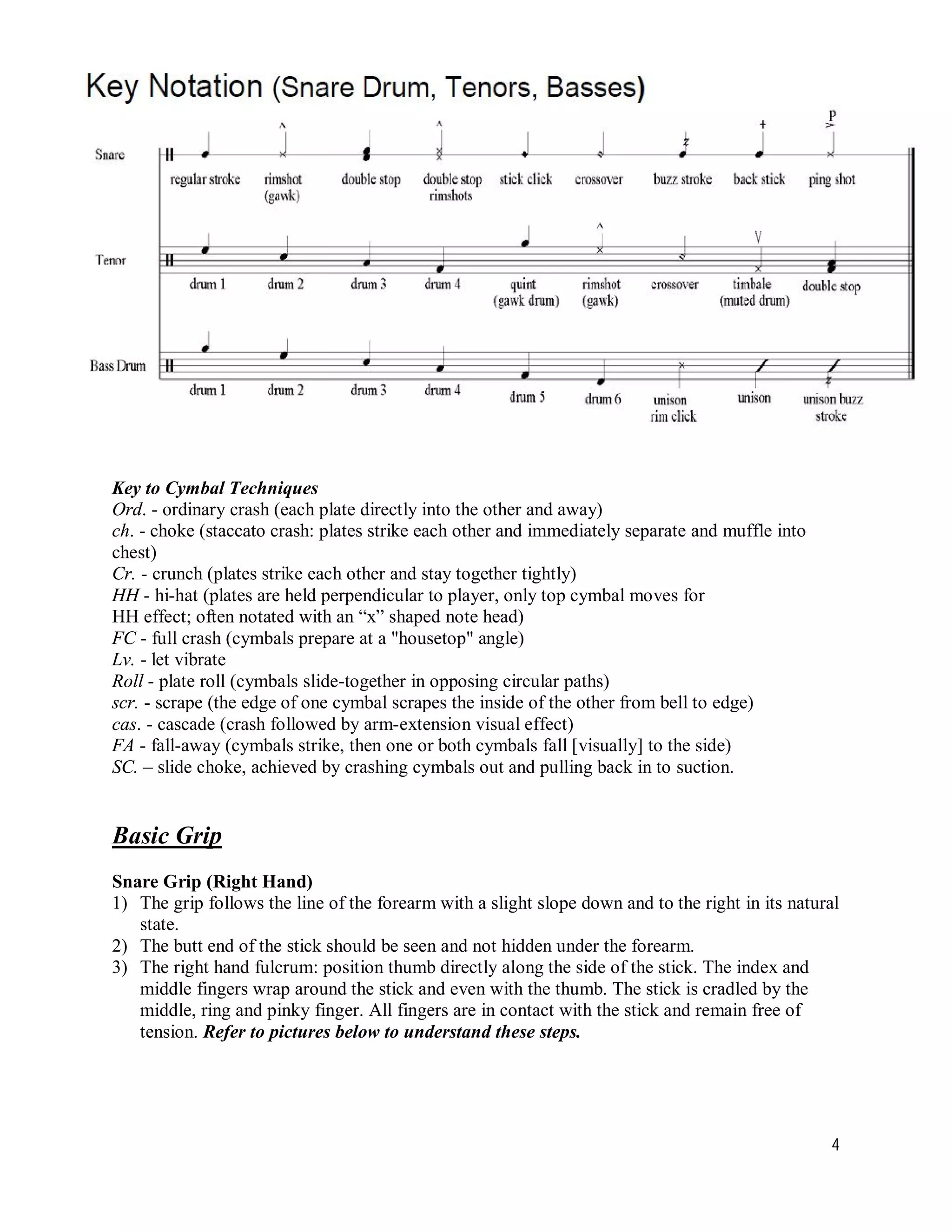 CF Drum Corp drumbook | PDF