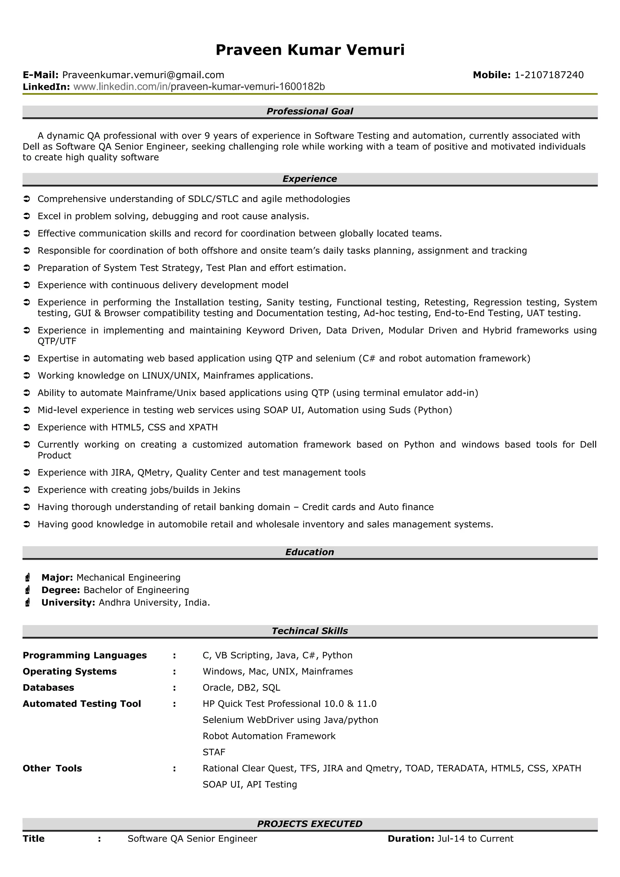 Praveen Kumar Vemuri | DOC