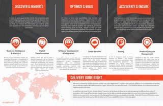 Sogeti Services Overview Brochure-2016 | PDF