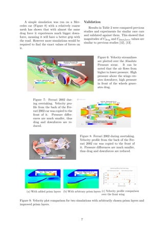 My Amazing CFD Coursework - Competitiveness of the Ferrari F2002 | PDF