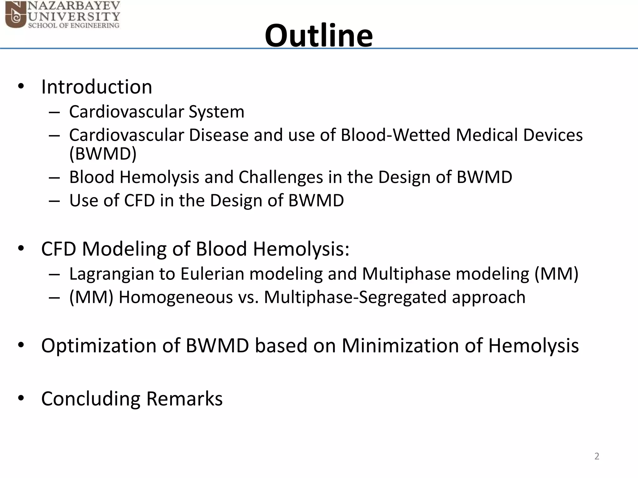 CFD Modeling of Hemolysis in Medical Devices used in the Treatment of ...