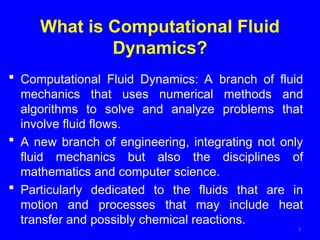 Introduction to computational fluid dynamics | PPT