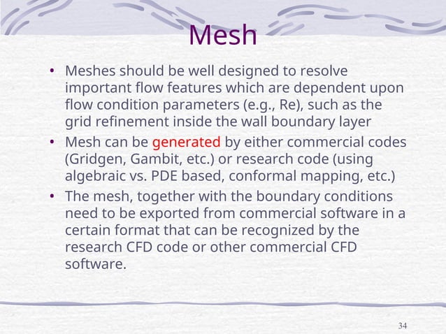 Cfd Lecture Engineering Introduction To Cfd Ppt