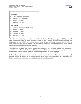 Cfd modelling of the dry spent fuel storage of a pressurized | PDF