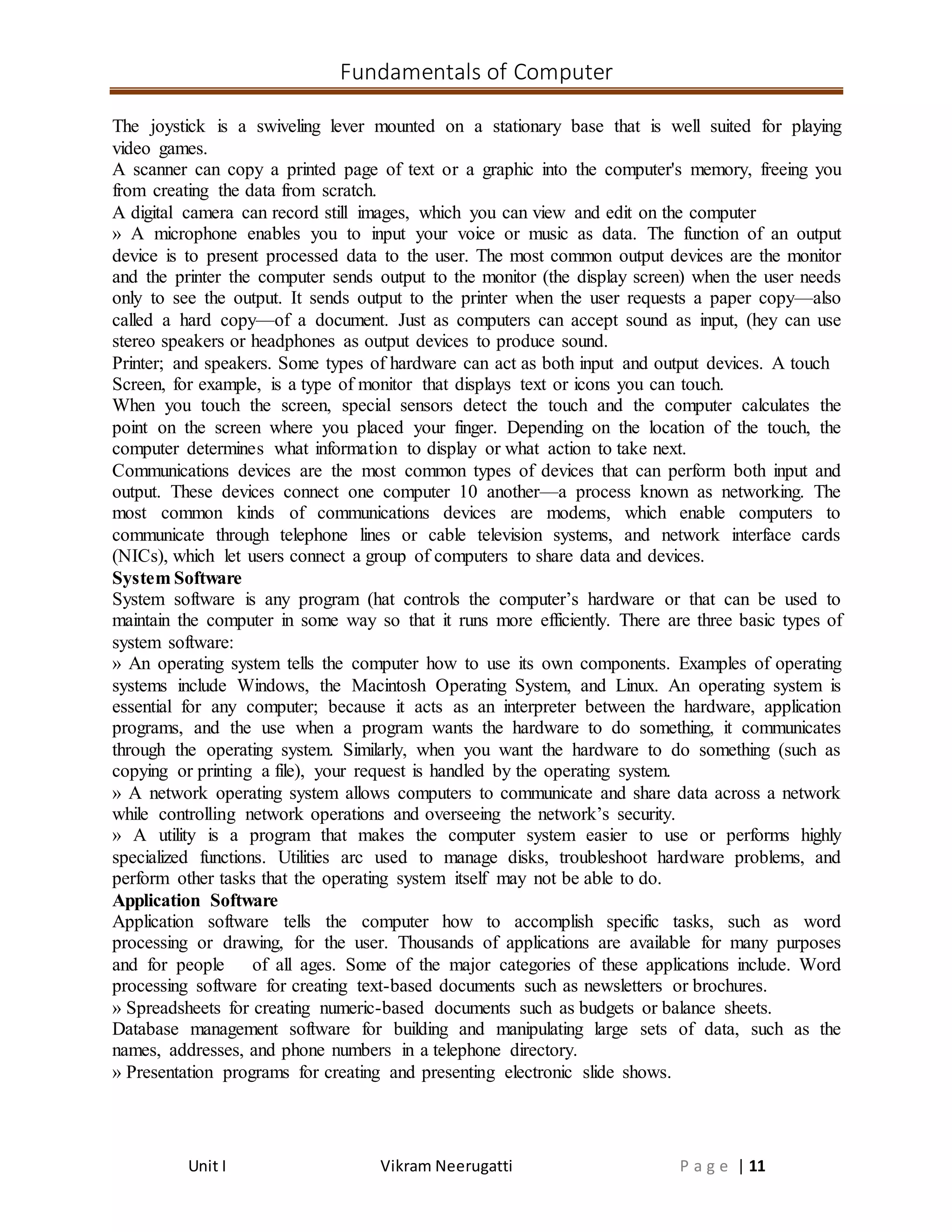 Computer Fundamentals | PDF