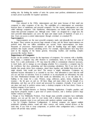Computer Fundamentals | PDF