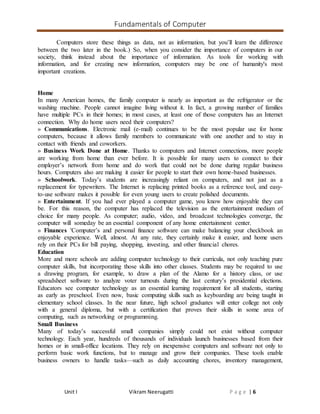 Computer Fundamentals | PDF