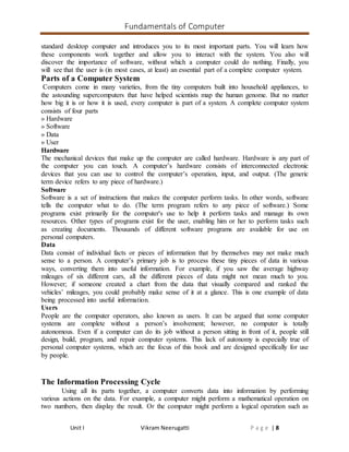 Computer Fundamentals | DOCX