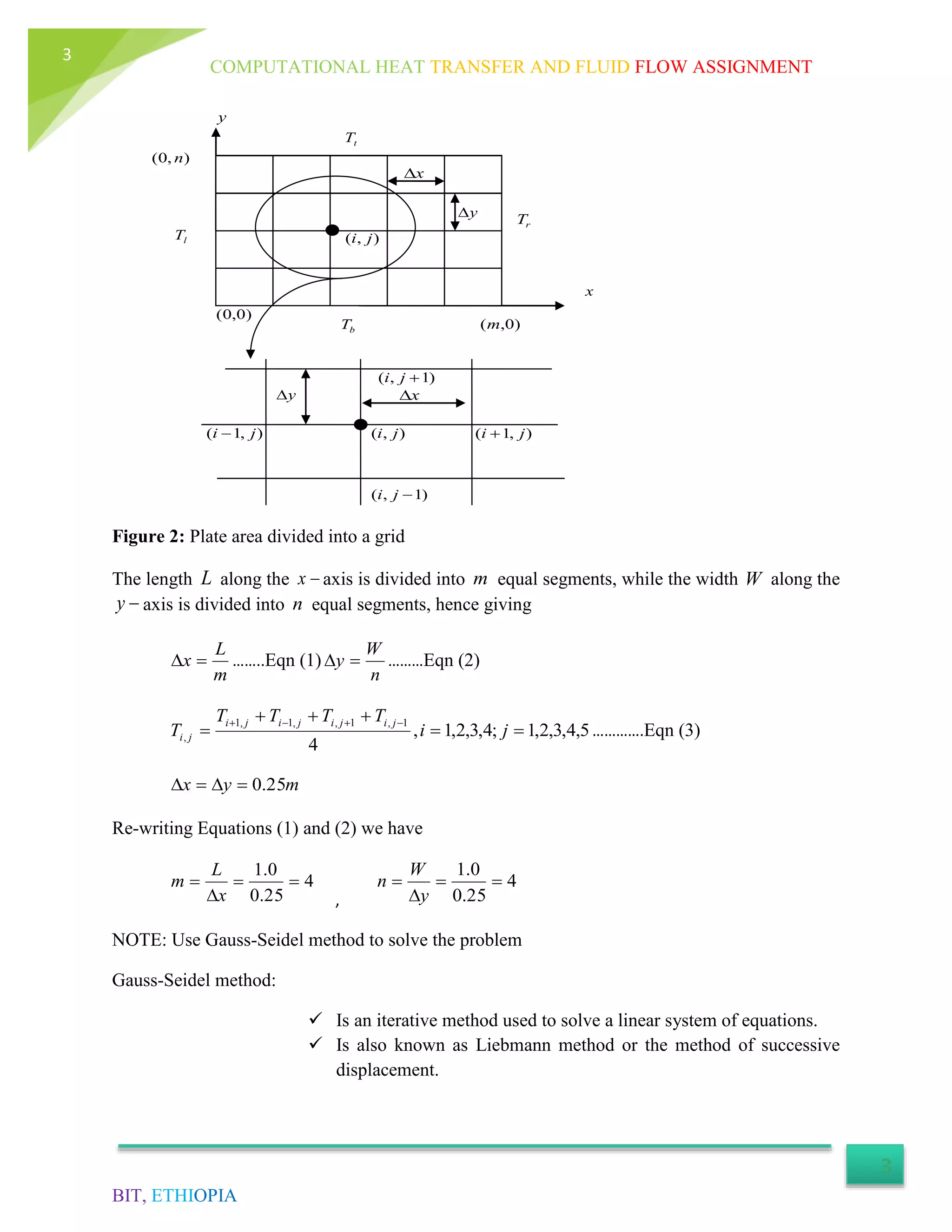 Cfd On Finite Difference Method Assignment Pdf