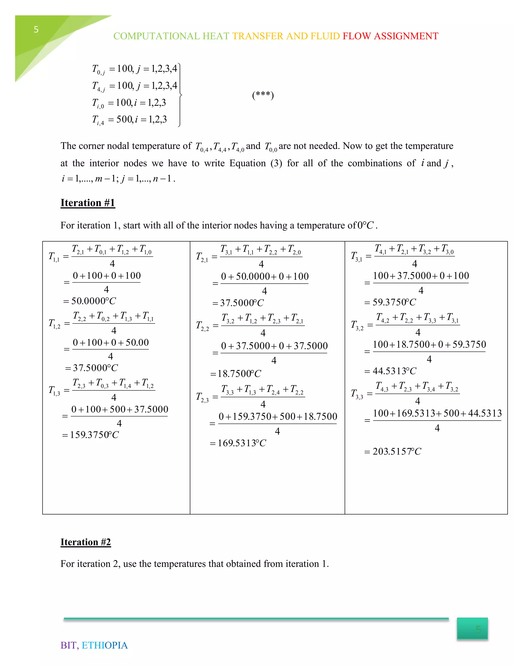 Cfd On Finite Difference Method Assignment Pdf