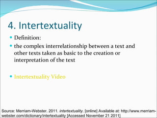 CFD ppt 4 culture, media, intertextuality and food shows | PPT