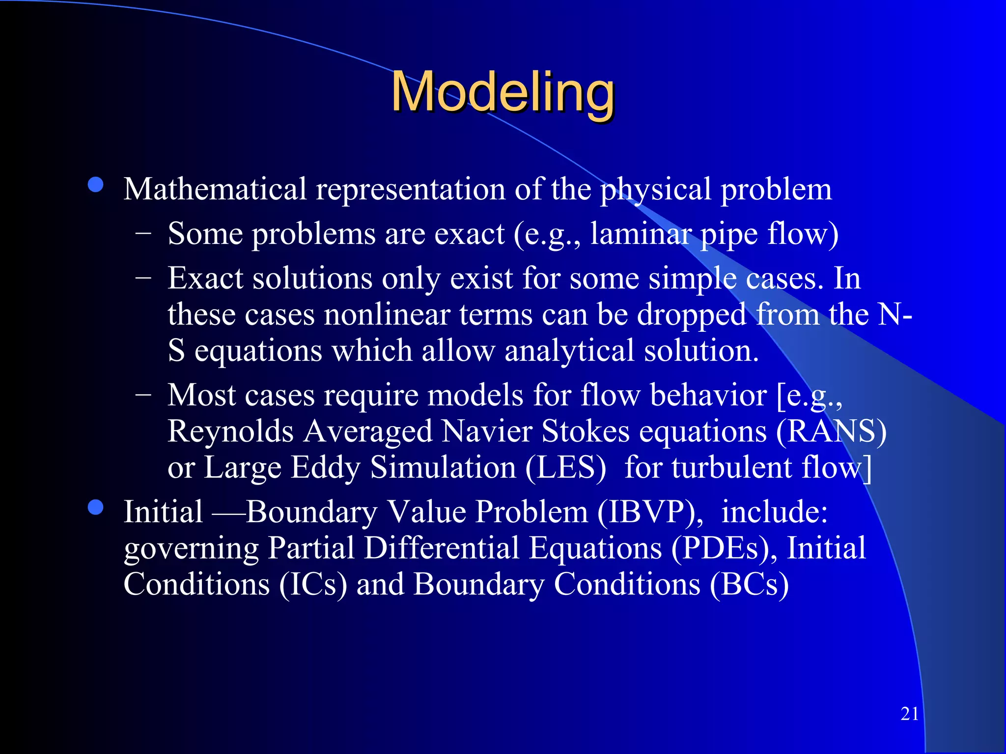 Introduction To Computational Fluid Dynamics Cfd Ppt Physics Science