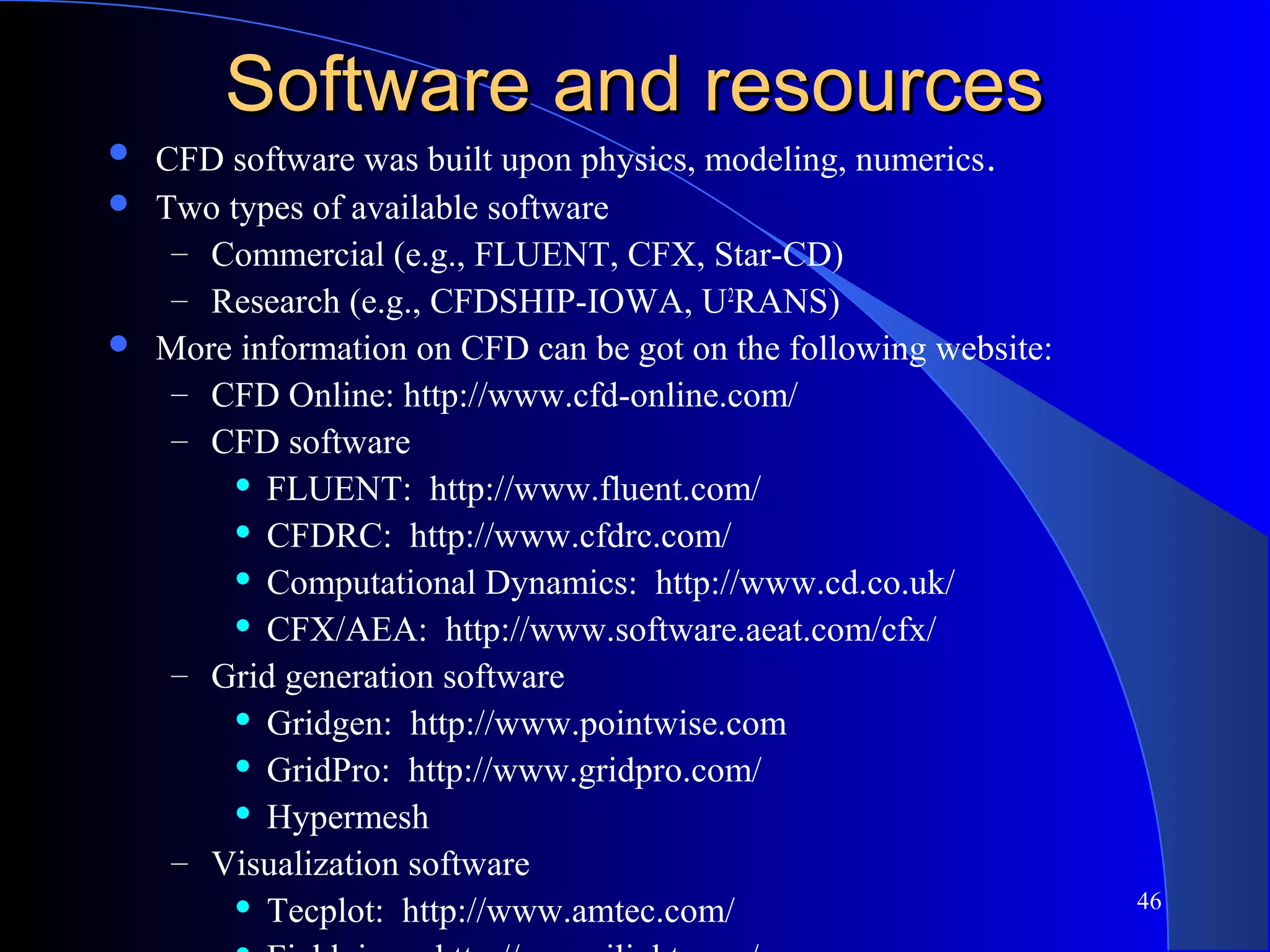 Introduction to Computational Fluid Dynamics (CFD) | PPT