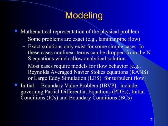 Introduction To Computational Fluid Dynamics Cfd Ppt Physics Science